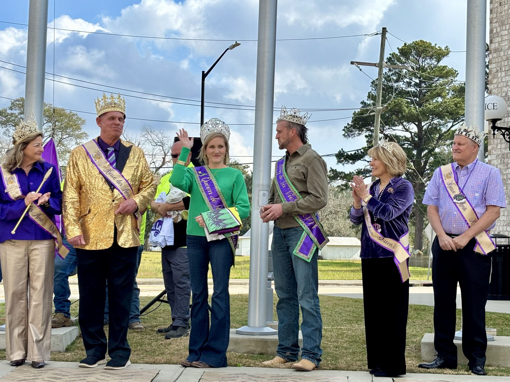Youngsville Mardi Gras Flag Raising Ceremony | Broussard & Youngsville ...