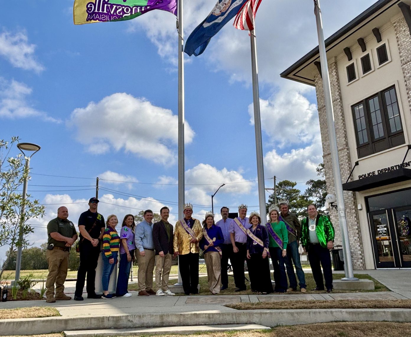 Youngsville Mardi Gras Flag Raising Ceremony | Broussard & Youngsville ...