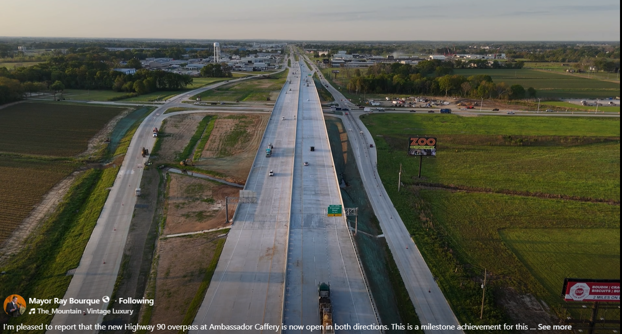 Highway 90 Overpass at Ambassador Caffery is Now Open | Broussard ...